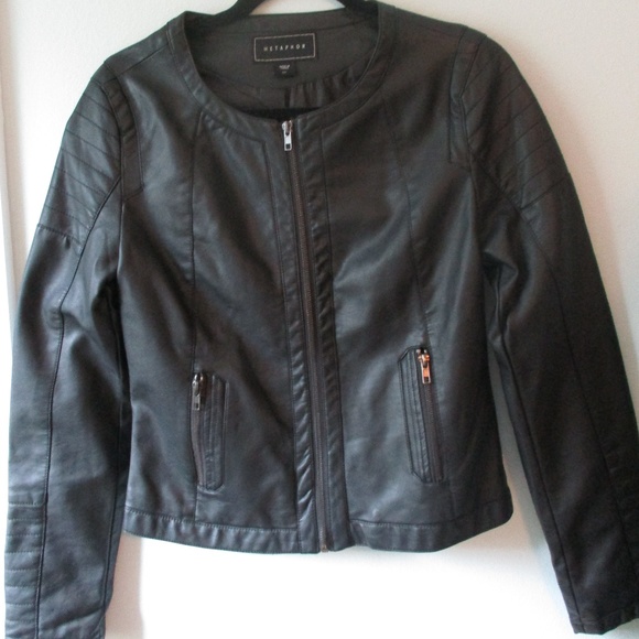 Metaphor | Jackets & Coats | Metaphor Black Leather Jacket | Poshmark